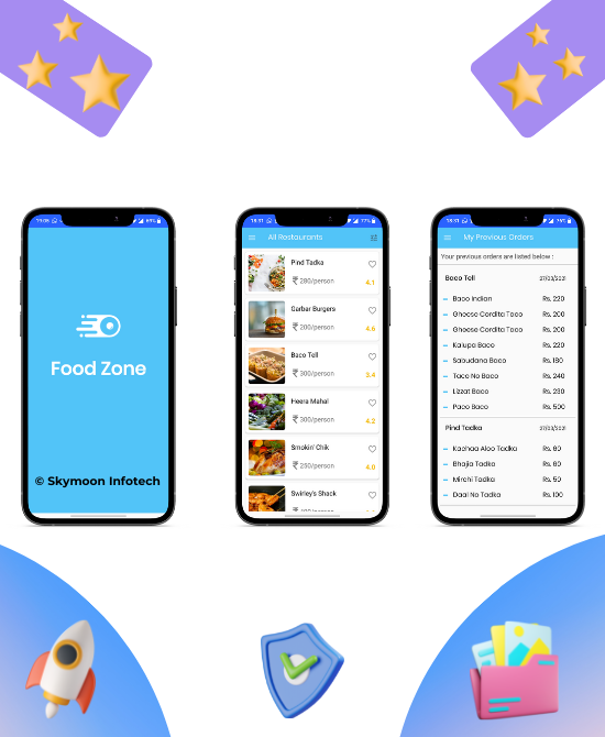 FoodZone Food Delivery App - Skymoon Infotech